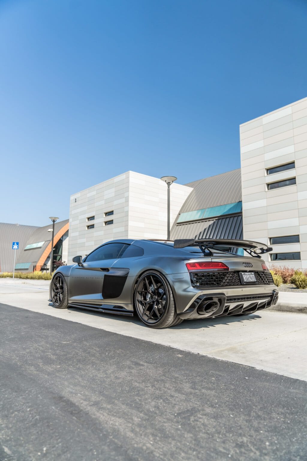 Green Audi R8 Supercharged - PF7 Targa Series - Brixton Forged™