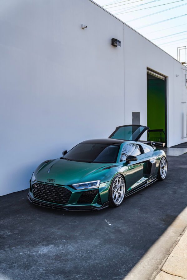 Green Audi R8 Supercharged - PF7 Targa Series - Brixton Forged™