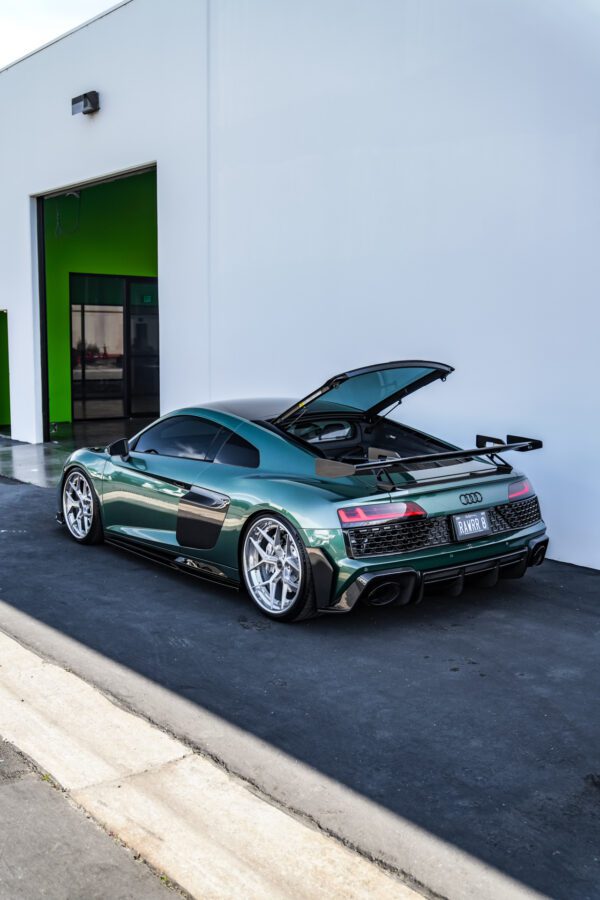 Green Audi R8 Supercharged - PF7 Targa Series - Brixton Forged™