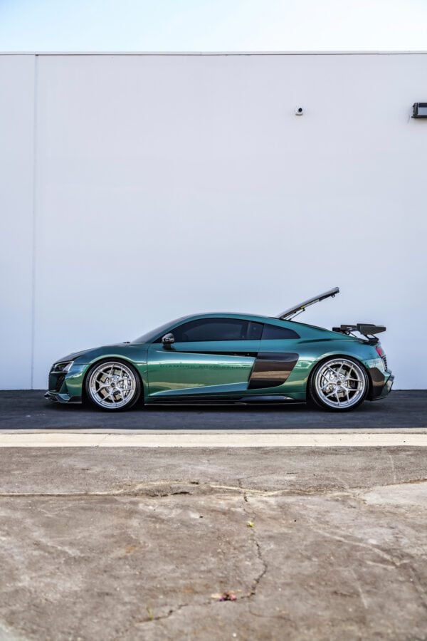 Green Audi R8 Supercharged - PF7 Targa Series - Brixton Forged™
