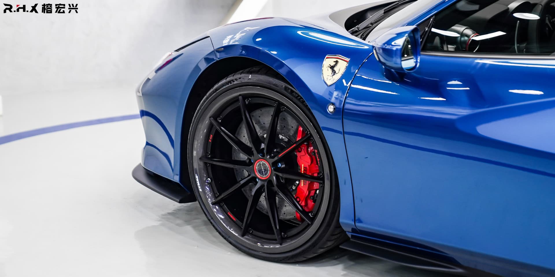 Blue Ferrari F8 Tributo - Brixton Forged™