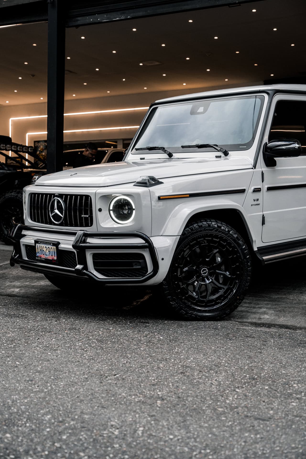 White Mercedes-Benz G63 - Brixton Forged™