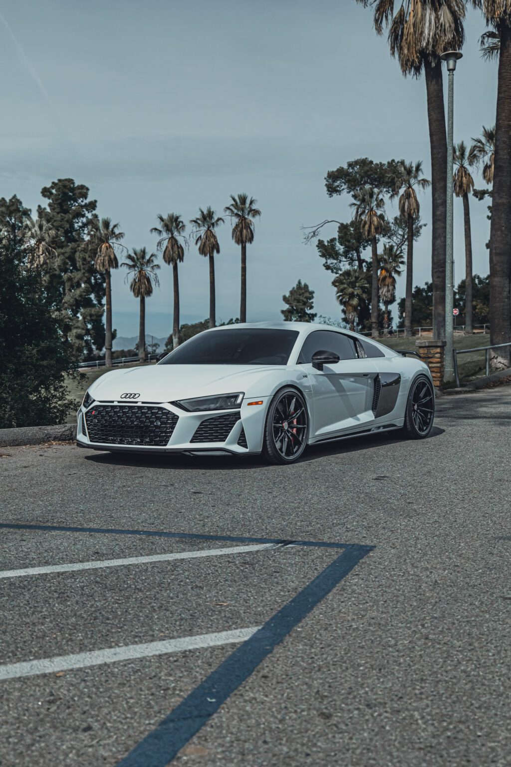 White Audi R8 Wheels - Brixton Forged™