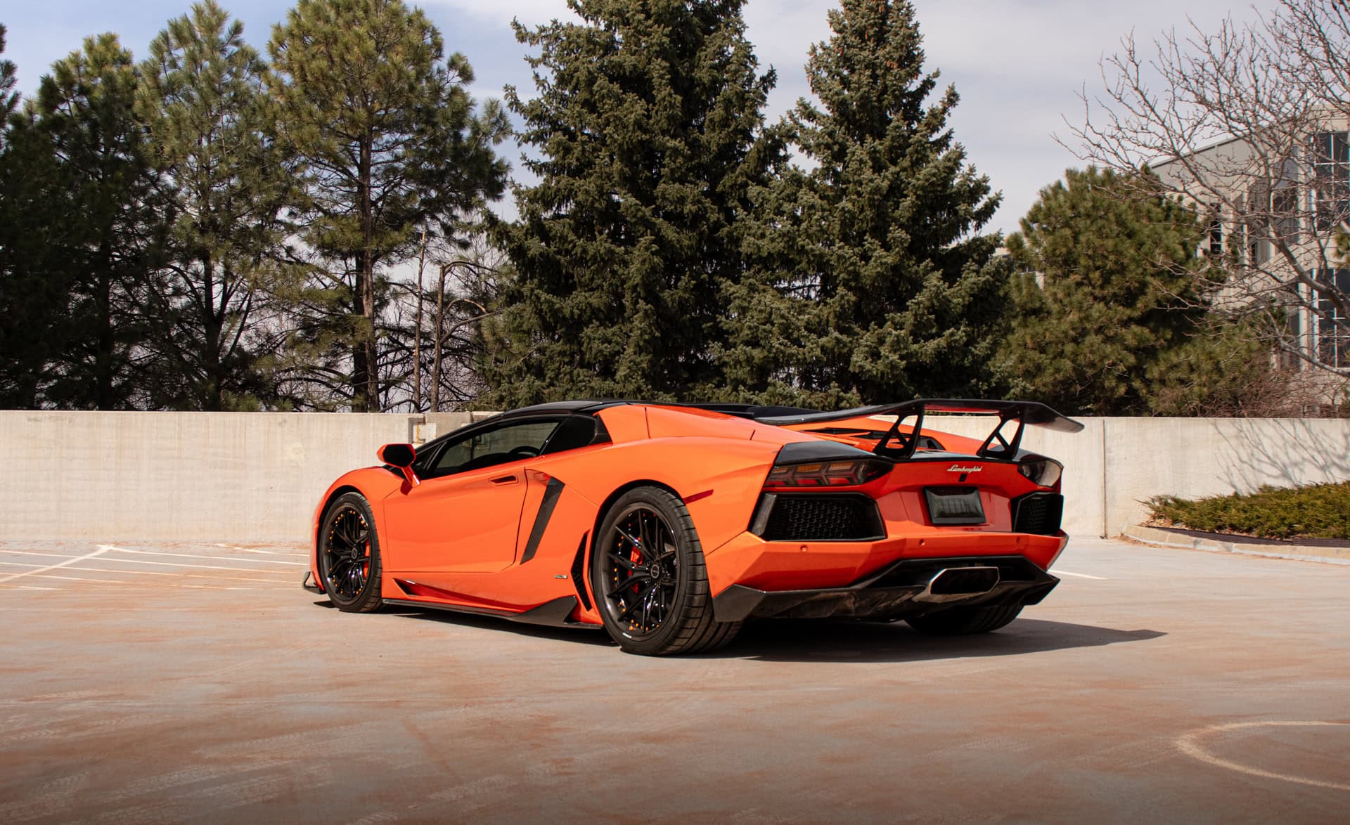 Orange Lamborghini Aventador - Brixton Forged™