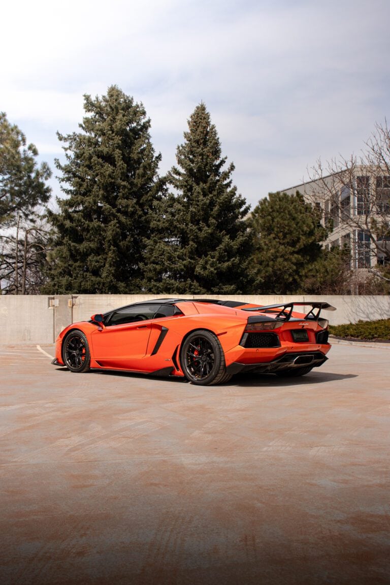 Orange Lamborghini Aventador - Brixton Forged™