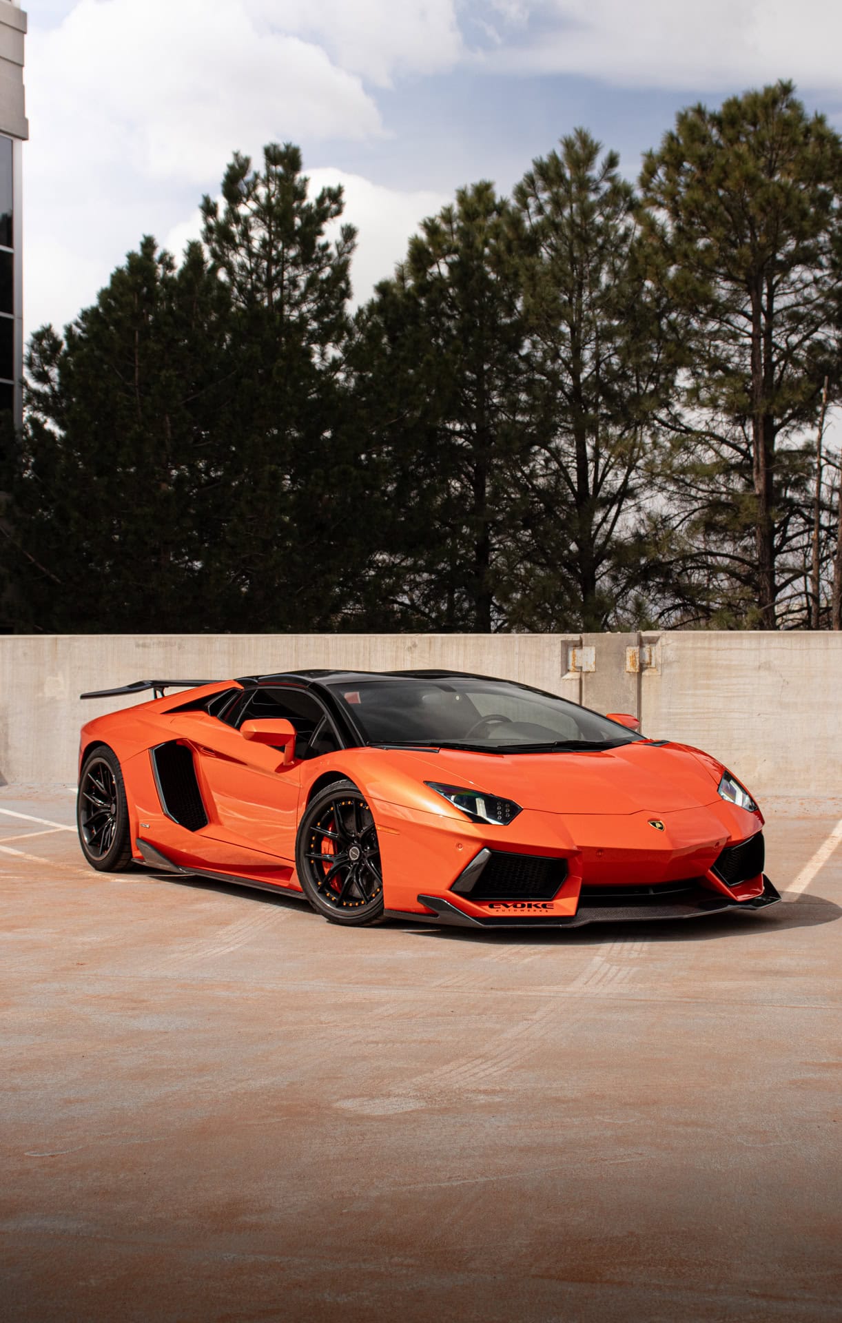 Orange Lamborghini Aventador - Brixton Forged™