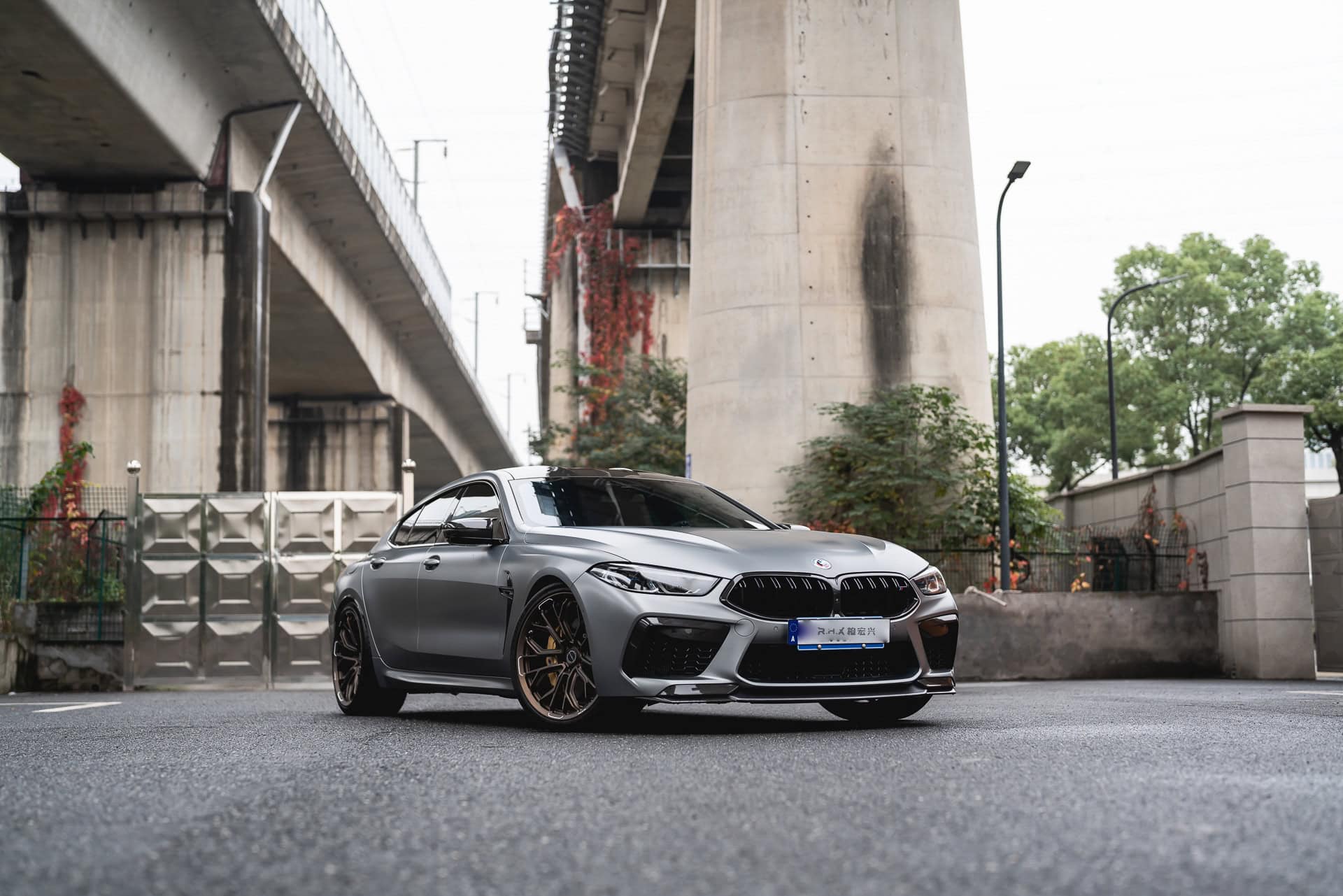 Silver BMW M8 Gran Coupe Competition - Brixton Forged™