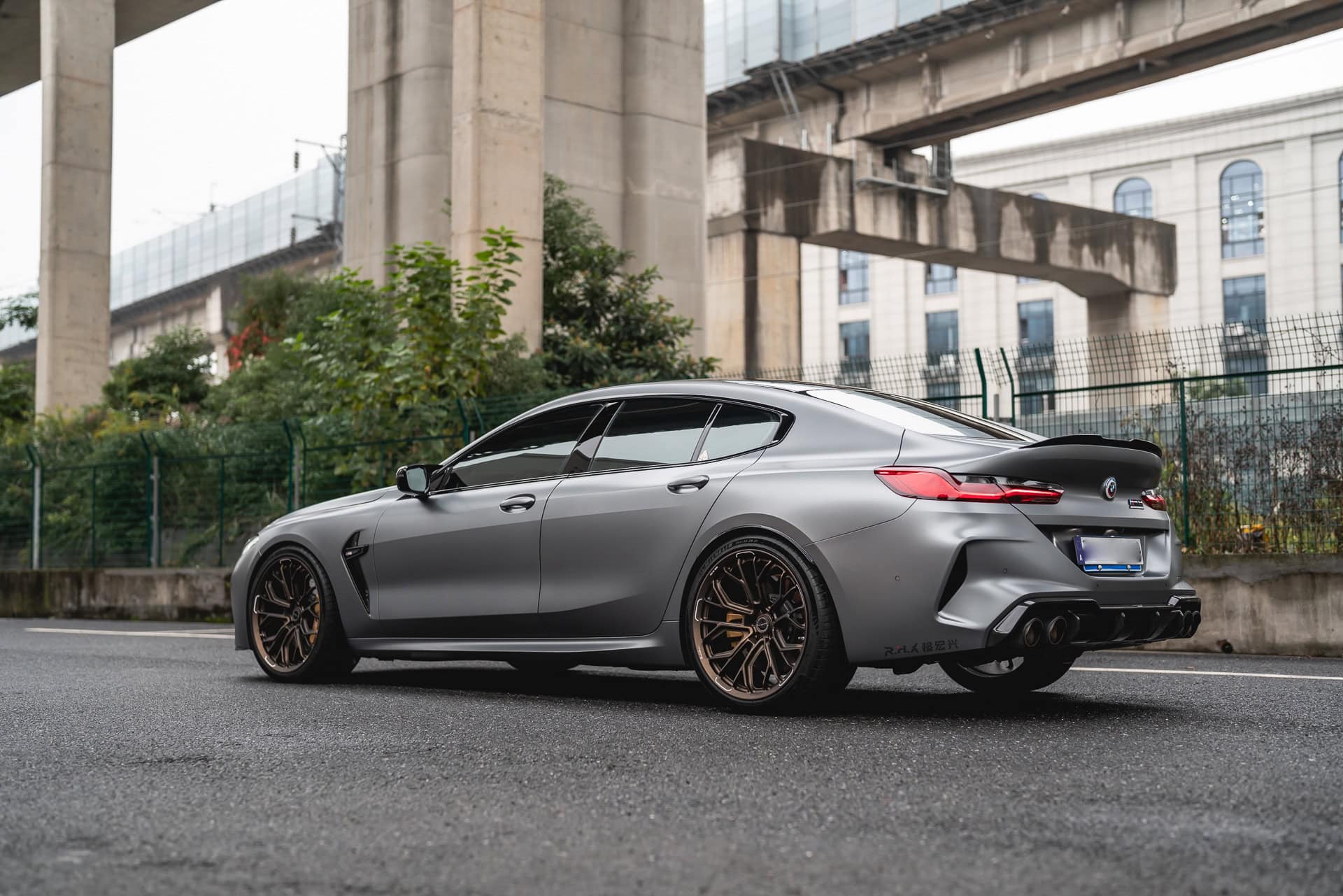 Silver BMW M8 Gran Coupe Competition - Brixton Forged™
