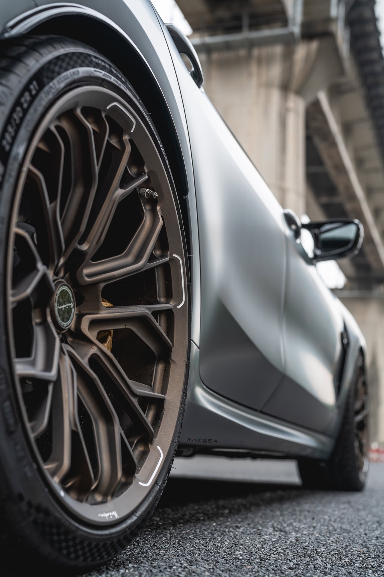 Silver BMW M8 Gran Coupe Competition - Brixton Forged™