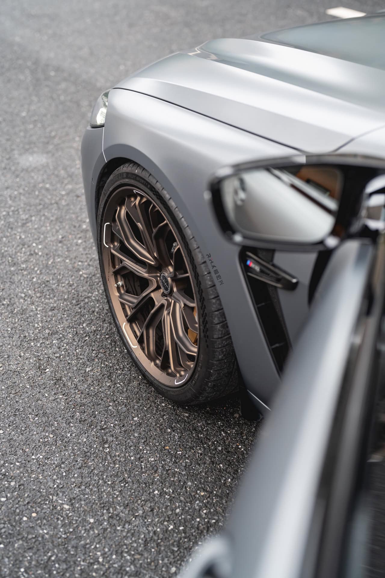 Silver BMW M8 Gran Coupe Competition - Brixton Forged™
