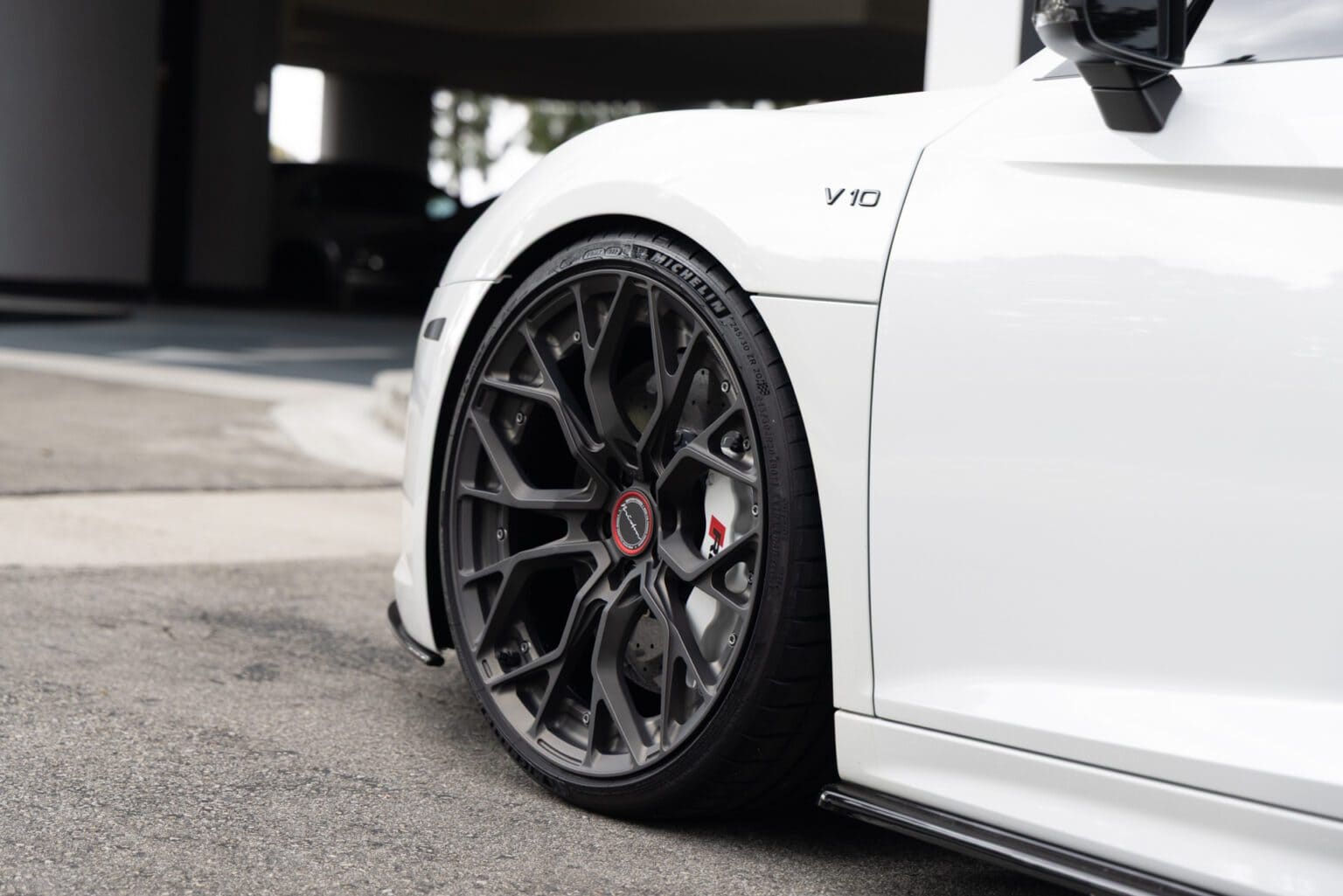 White Audi R8 Wheels - Brixton Forged™