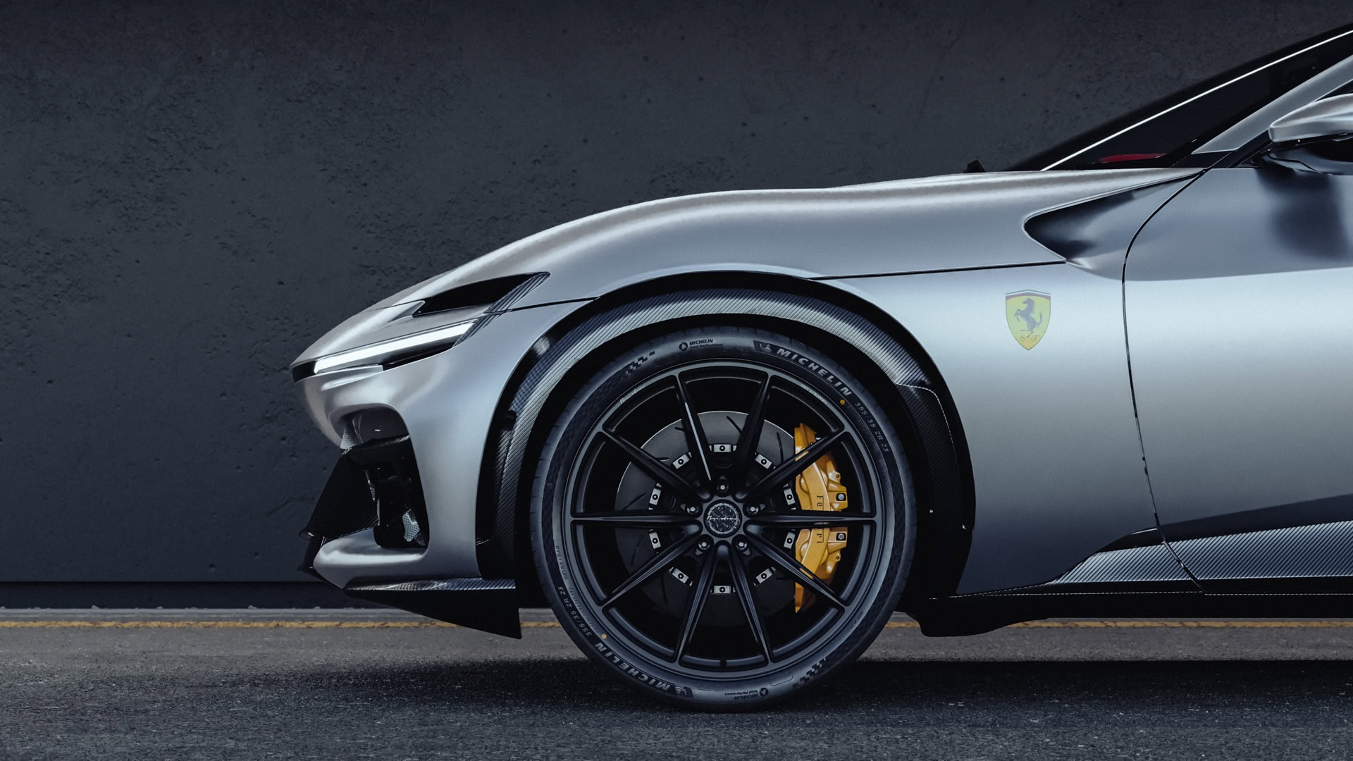 Silver Ferrari Purosangue - Brixton Forged™