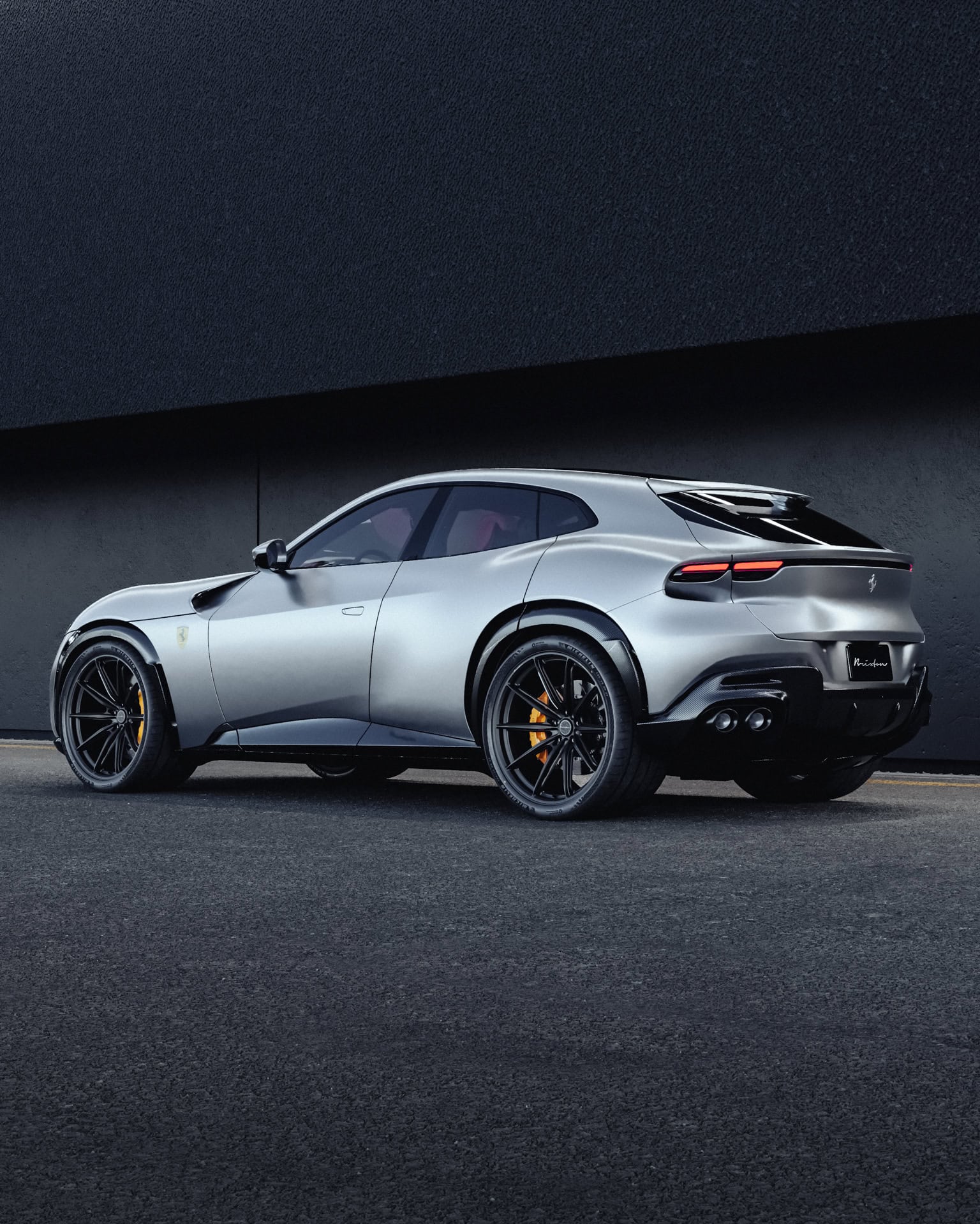 Silver Ferrari Purosangue - Brixton Forged™