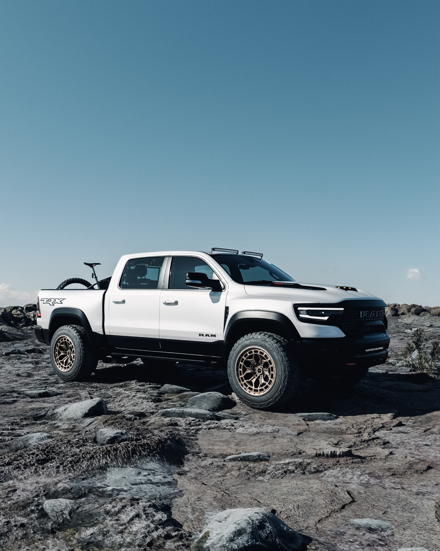 White RAM TRX Brixton Forged Off-Road Wheels BX02-M - Brixton Forged™