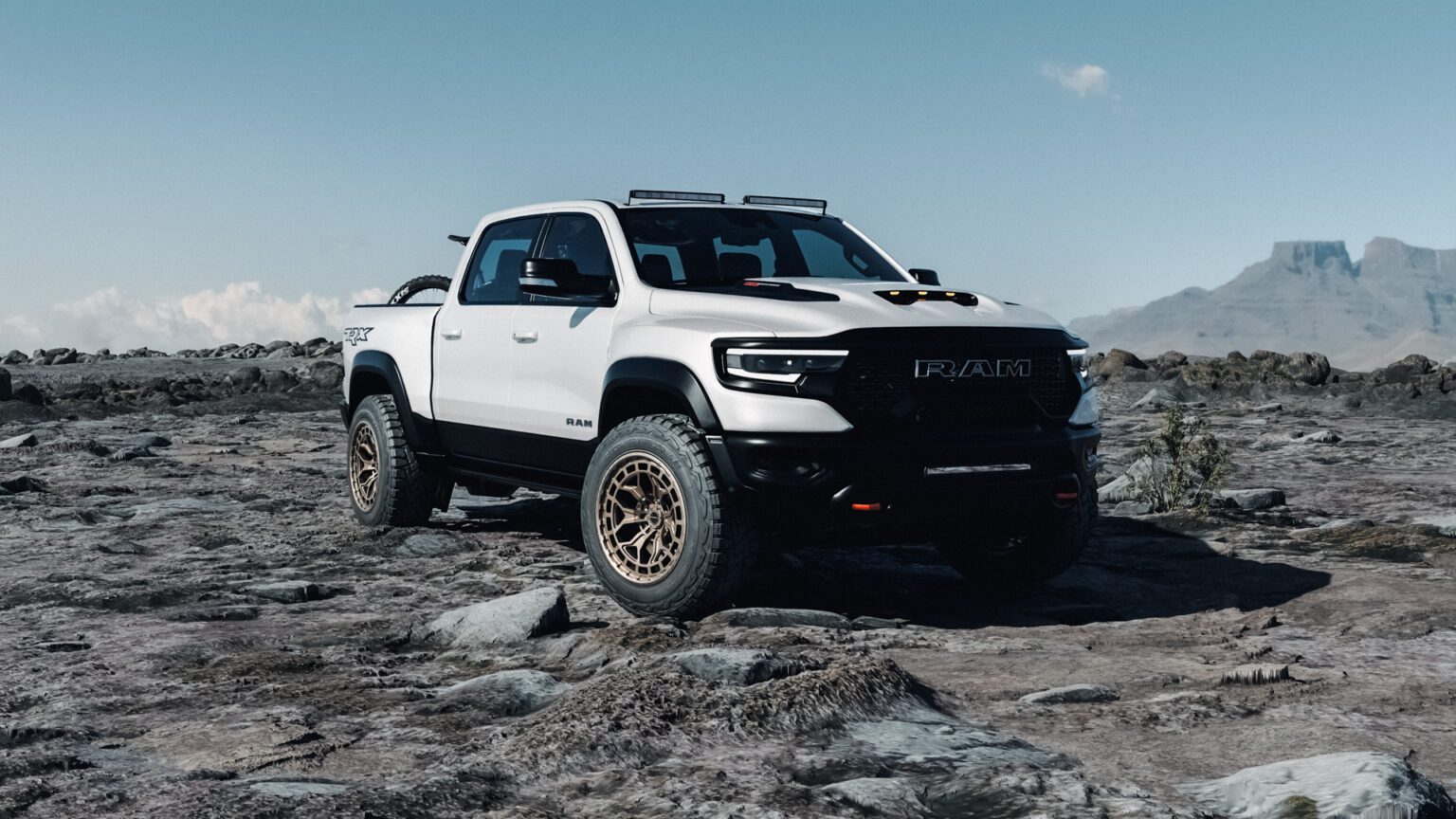 White RAM TRX Brixton Forged Off-Road Wheels BX02-M - Brixton Forged™