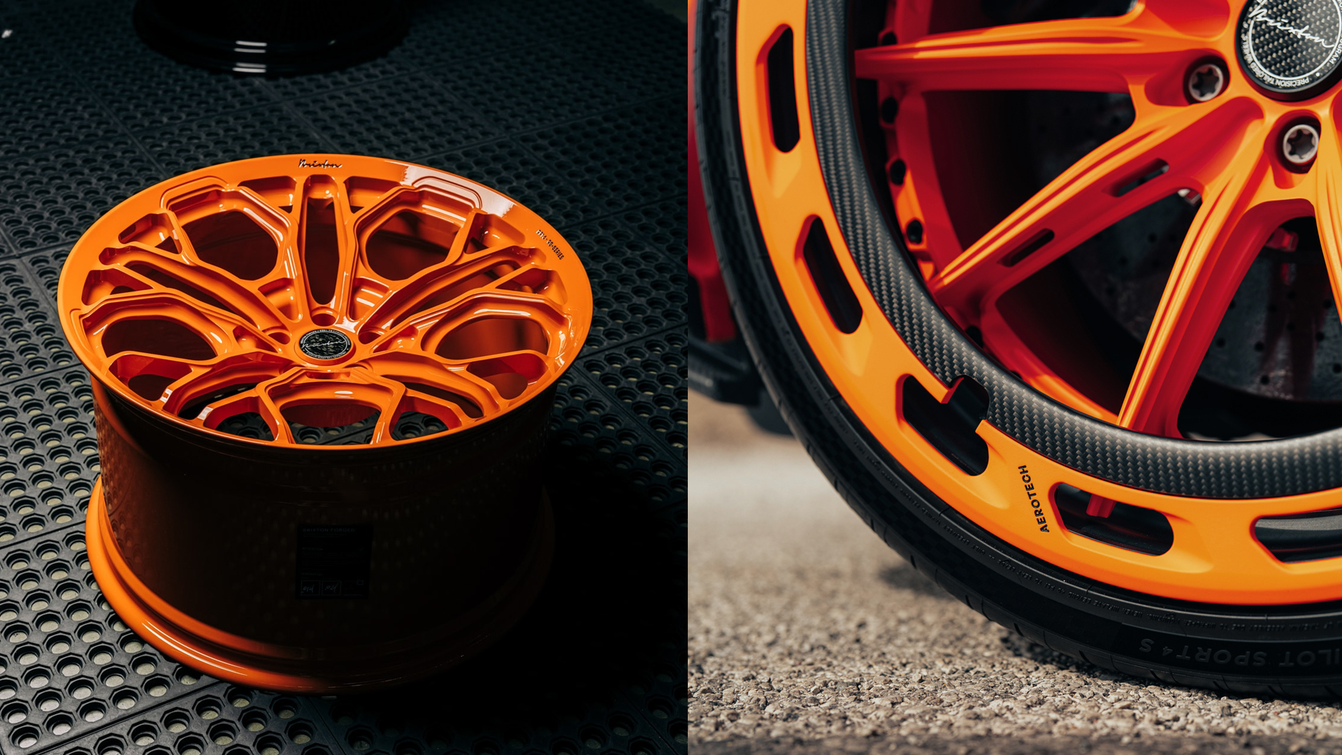 Signal Orange - Brixton Forged. Orange Forged Wheels